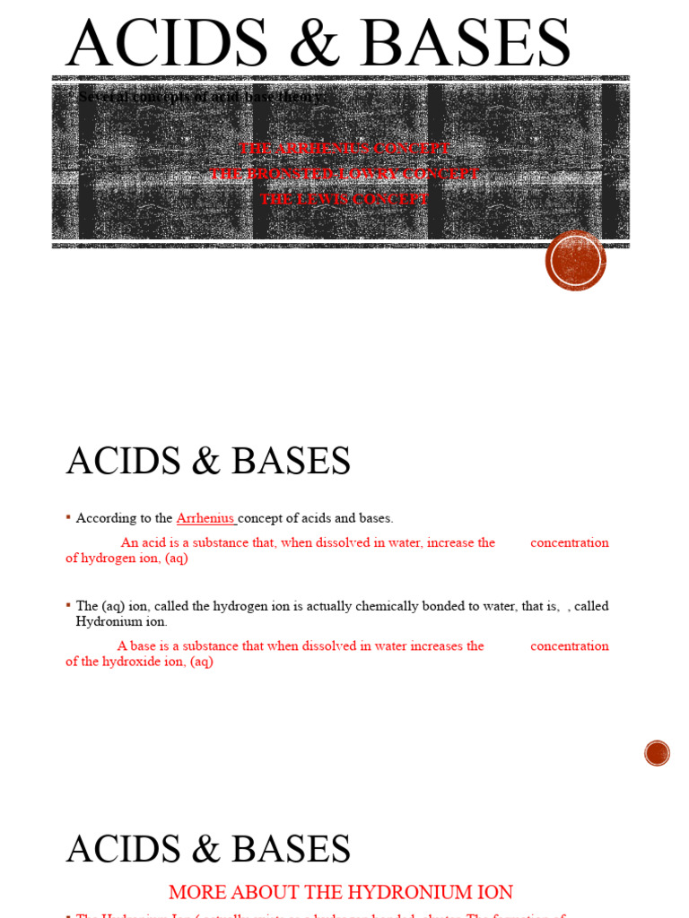 Acids Bases | PDF | Acid | Chemical Reactions