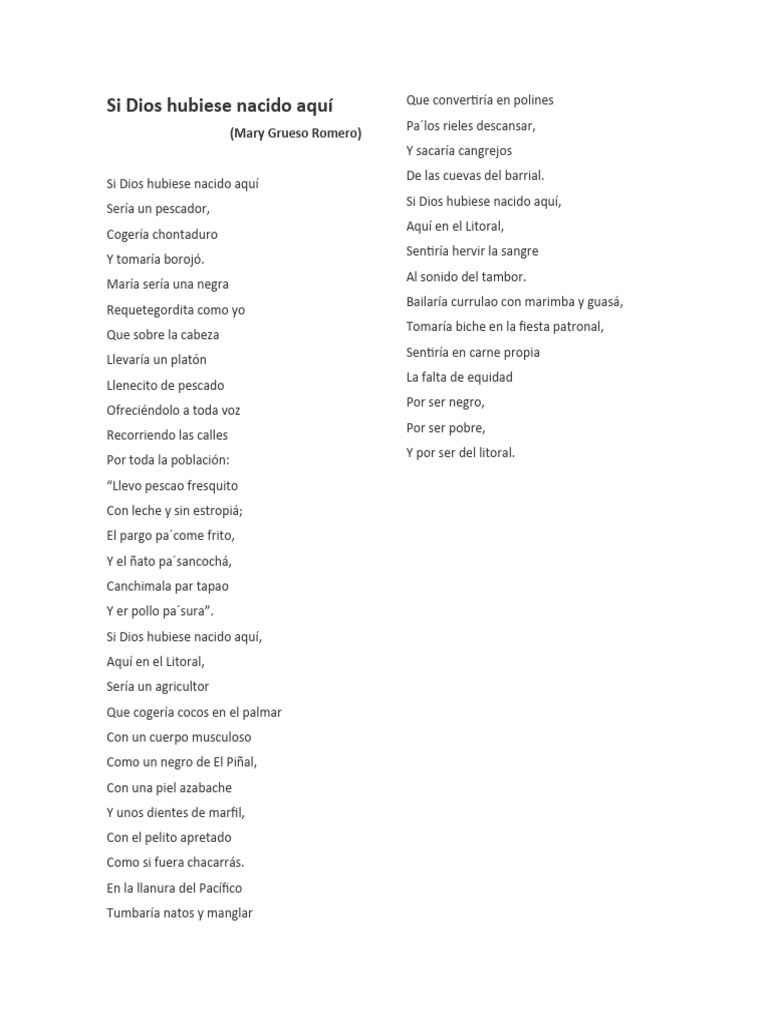 Si Dios Hubiese Nacido Aquí | PDF