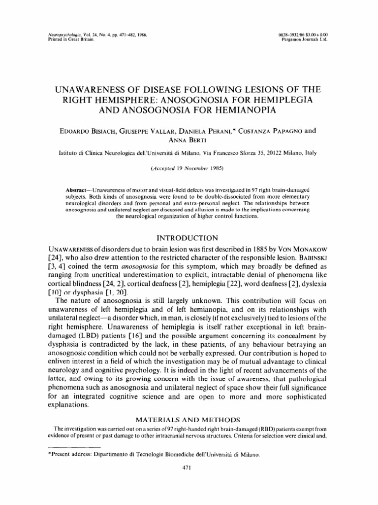 Right Hemisphere Lesion Effects | PDF | Self-Improvement | Wellness