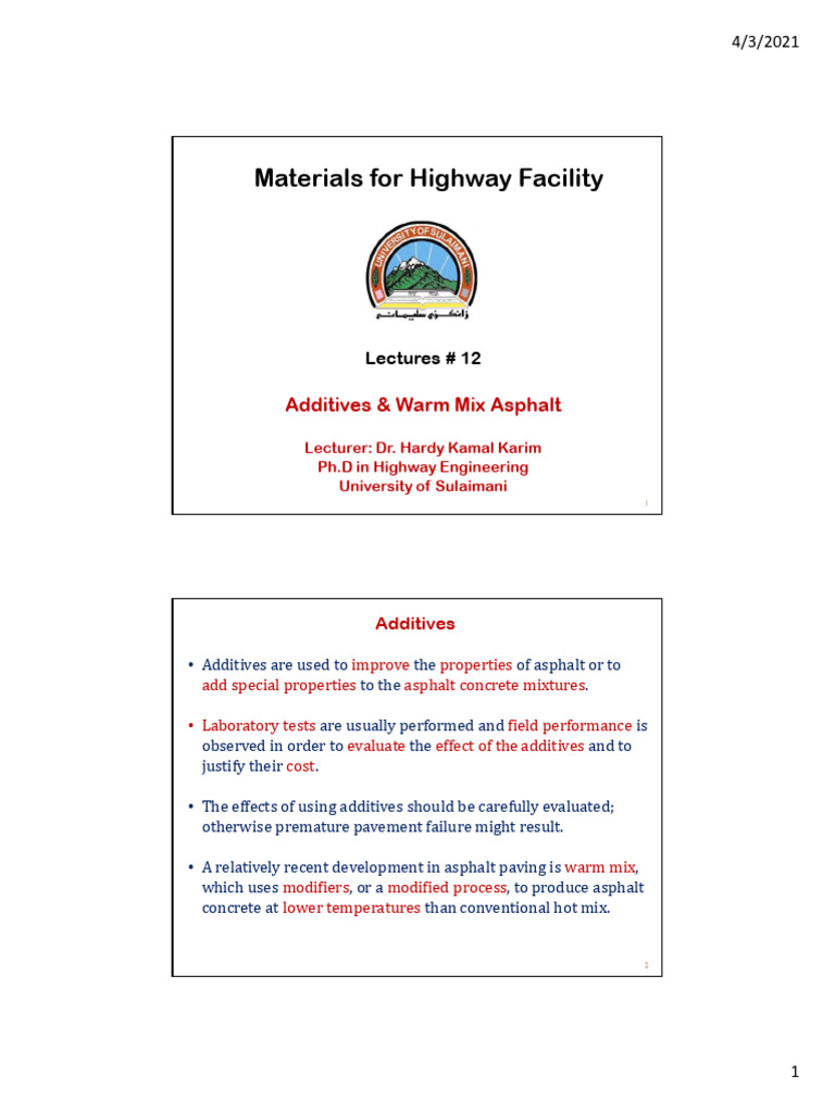 Lect 12 | Download Free PDF | Road Surface | Concrete