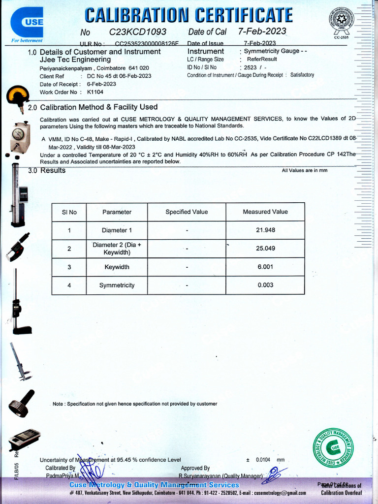 Report -2 | PDF | Calibration | Metrology
