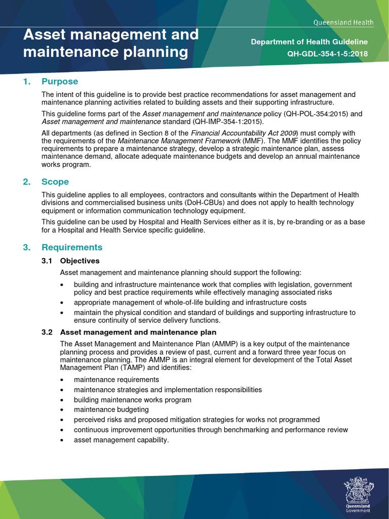Asset Management Planning Guidelines | PDF | Asset Management | Risk ...