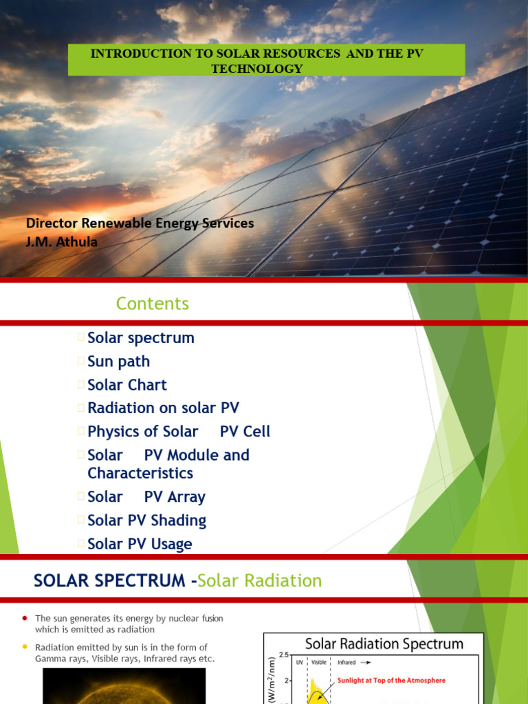 1.solar Resource and Technologies | PDF