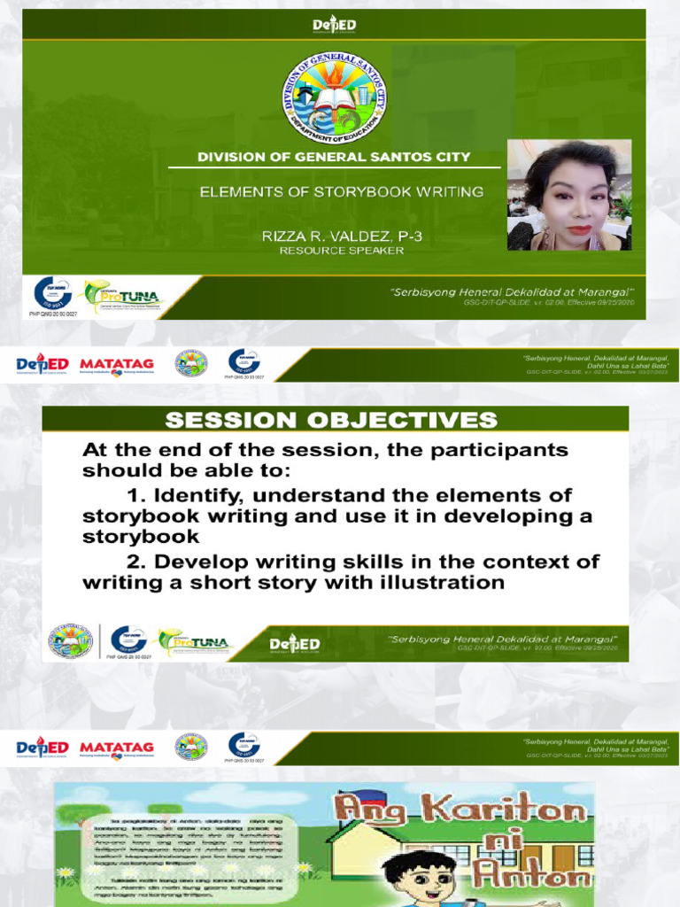 Elements of Storybook | PDF | Reading Comprehension | Thought