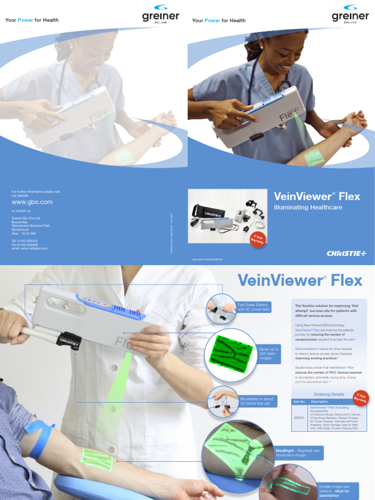 VeinViewer Brochure 980979 UK | PDF | Health Care | Medicine