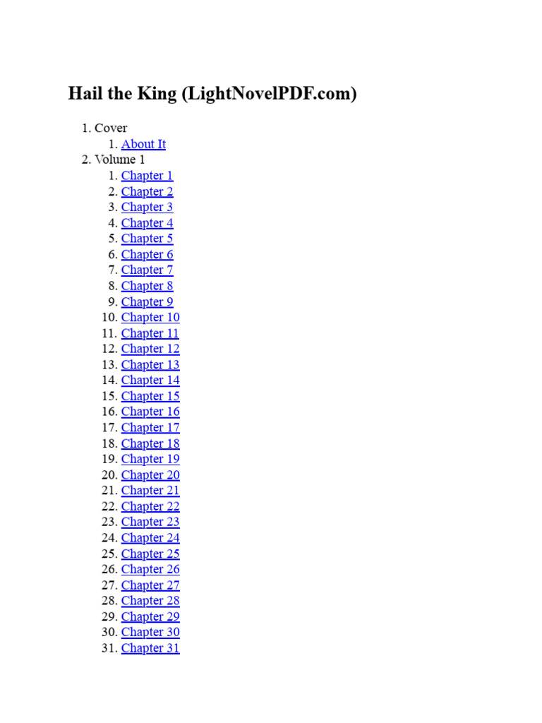 Hail The King | PDF | Odor