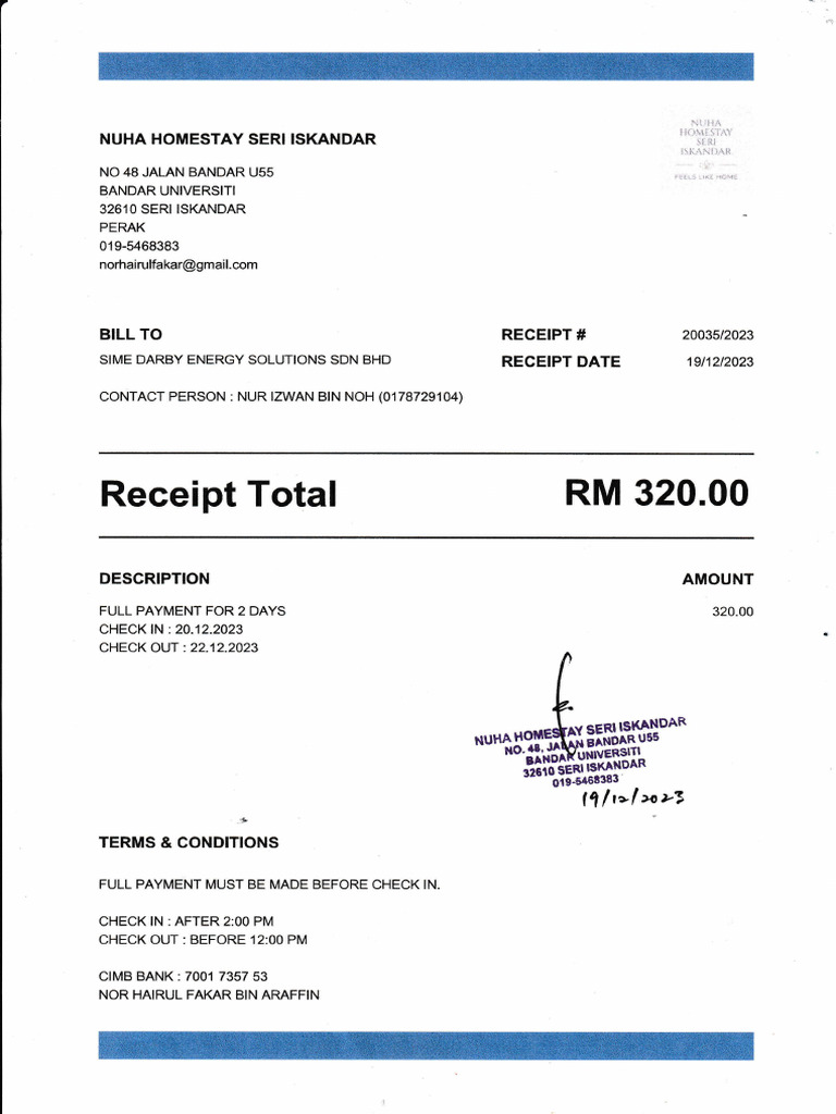 Resit Homestay December 2023 | PDF