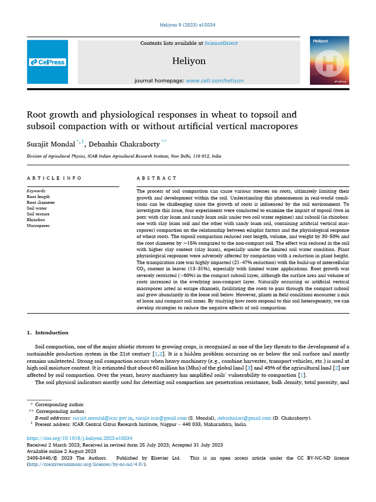 65 Pot Rhizobox Heliyon | PDF | Soil | Root