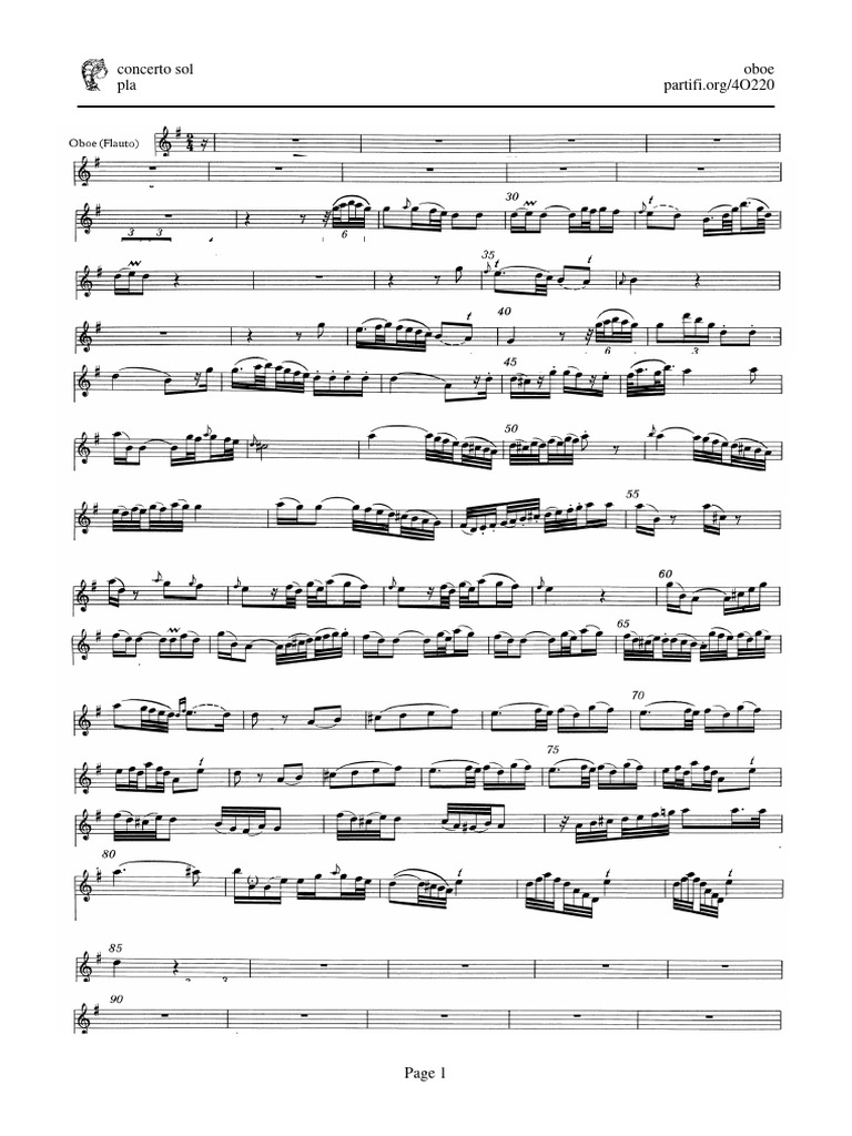 4O220 A4 Oboe | PDF