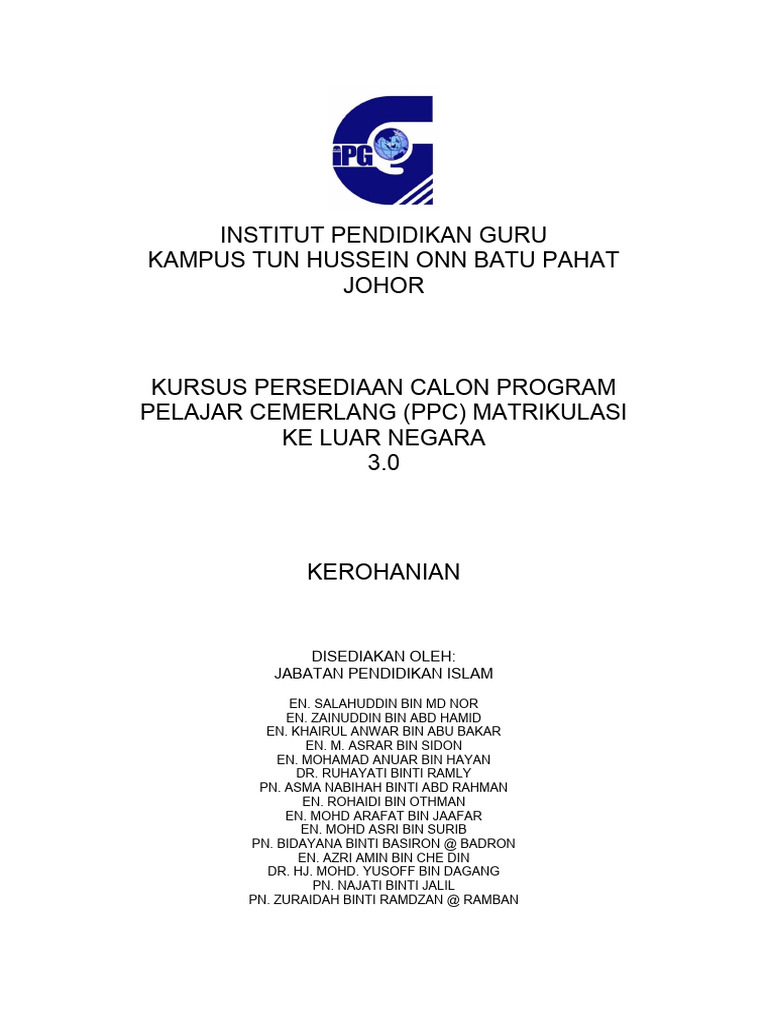 Modul PPC 3.0 - Kerohanian JPI 2023 | PDF