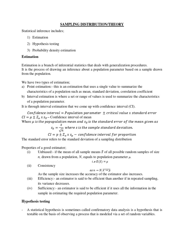 Sampling Theory | PDF