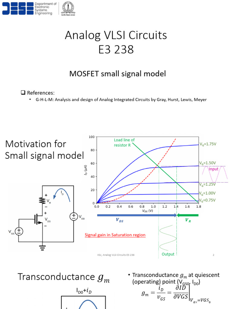 MOSFET Small Signal Model | PDF