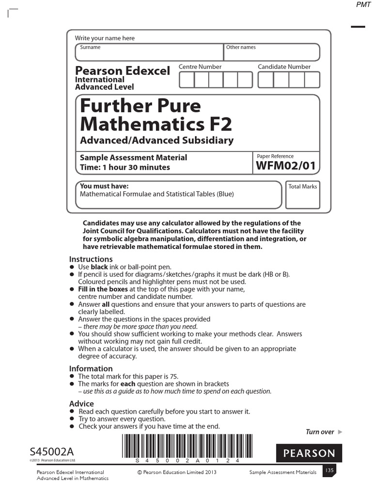 F2 Specimen QP | PDF | Mathematics F2 Specimen QP | PDF | Mathematics