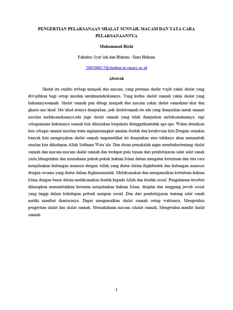 Muhammad Rizki - Tugas Paper | PDF | Agama & Spiritualitas Muhammad Rizki - Tugas Paper | PDF | Agama & Spiritualitas