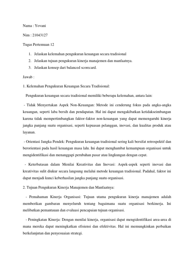 Yovani - 21043127 - Tugas 12 | PDF