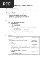Grade 3 Place Value Lesson Plan | PDF | Teachers | Lesson Plan