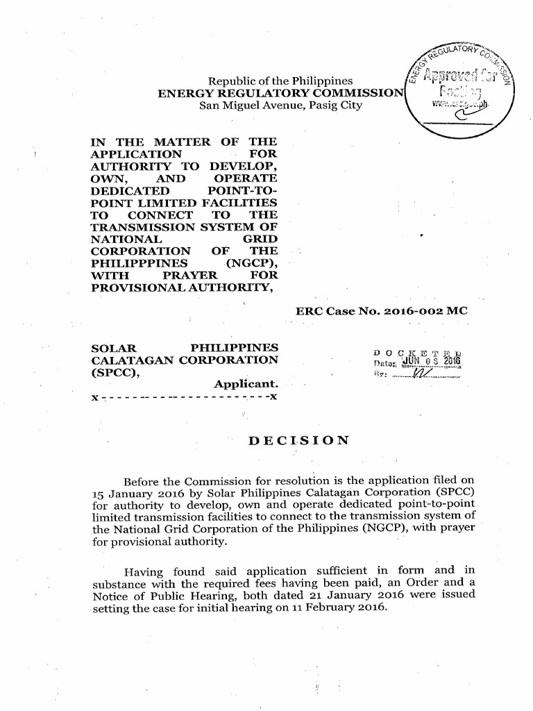Energy Grid Connection Approval | PDF