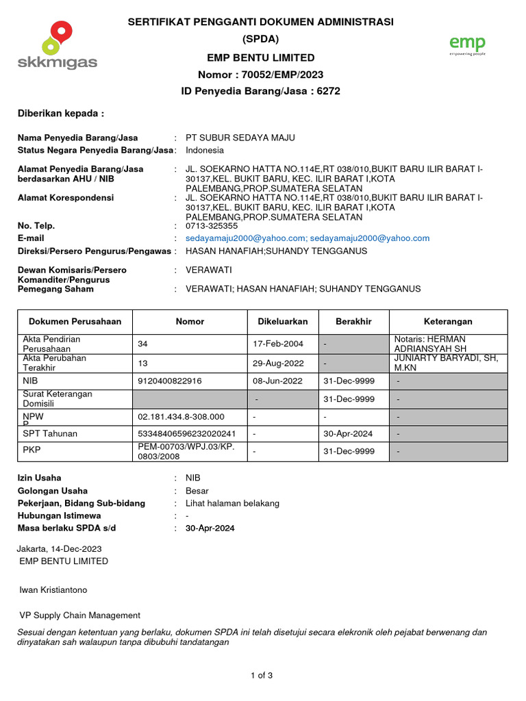 Spda New 2023-2024 | PDF