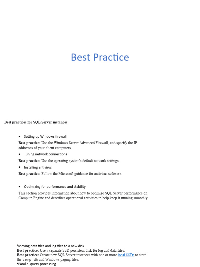 6.1best Practices | PDF