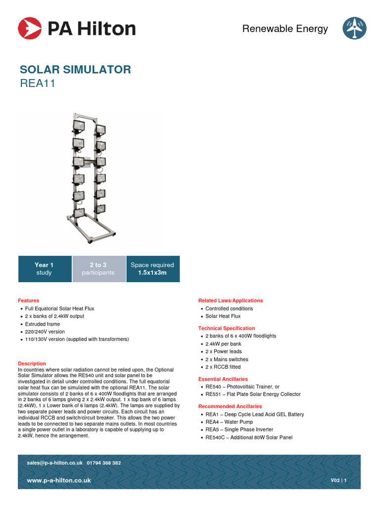 Rea11-Solar Simulator | PDF | Solar Energy | Solar Panel