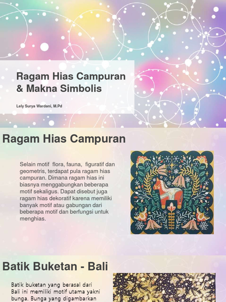 Ragam Hias Campuran Dan Makna Simbolis | PDF