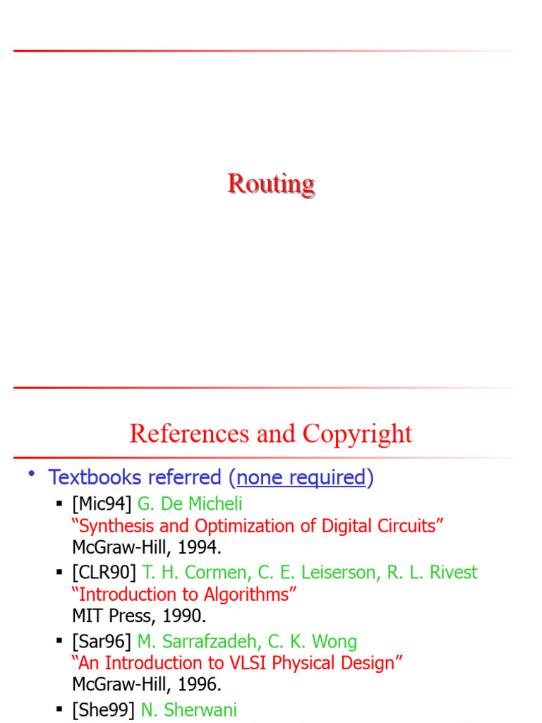 Routing | PDF | Field Programmable Gate Array | Theoretical Computer Science