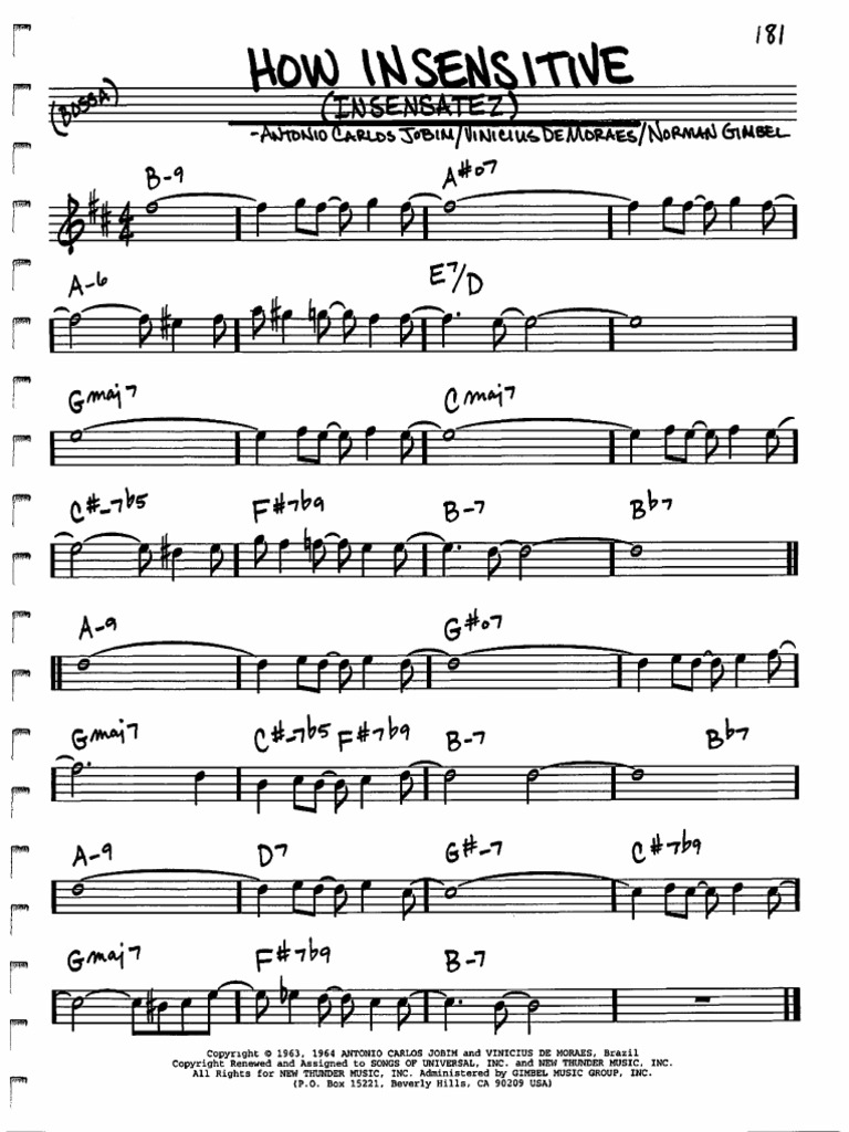 How Insensitive | PDF