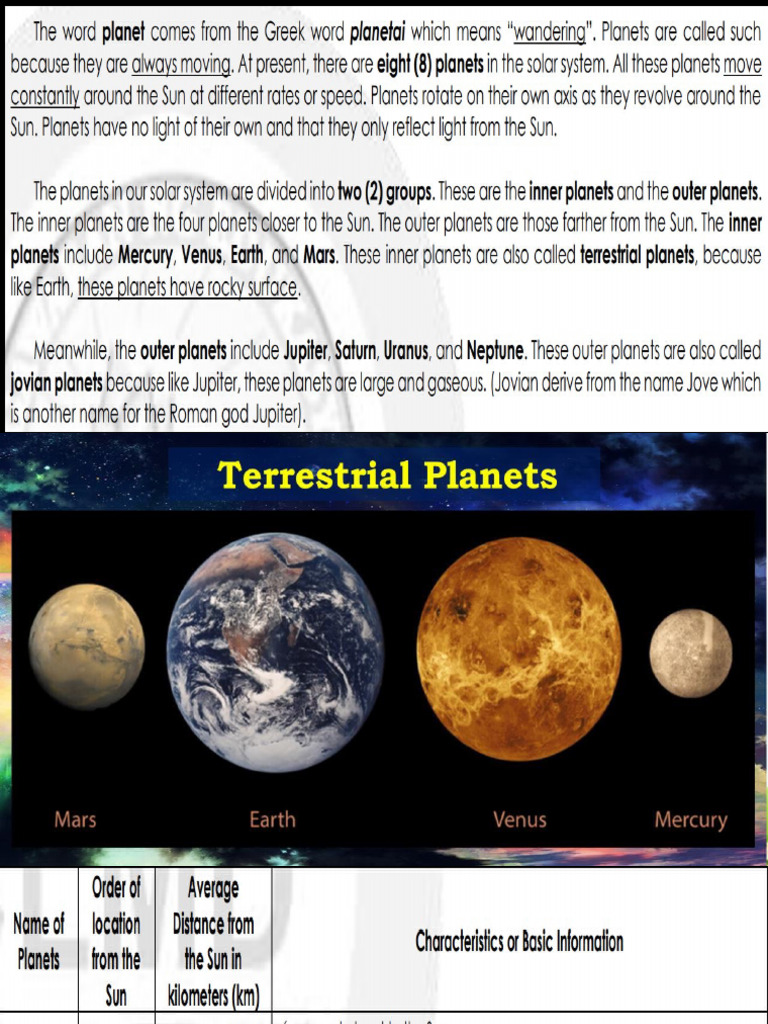 Solar System | PDF