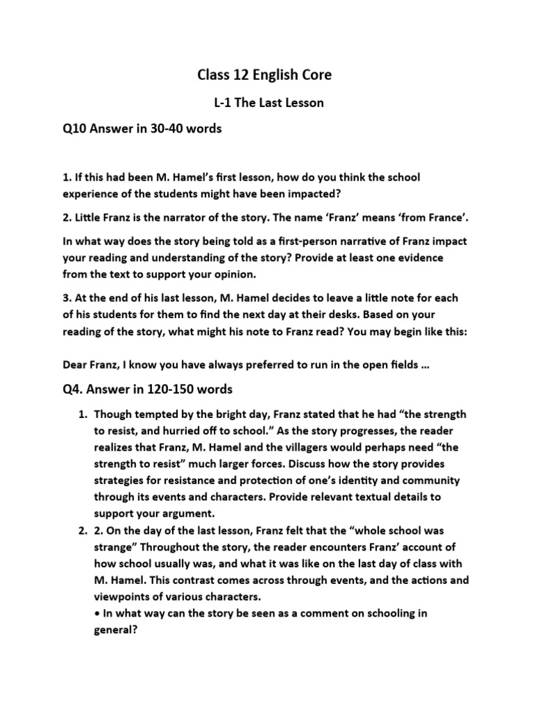 Class 12 English Winter Assignments | PDF