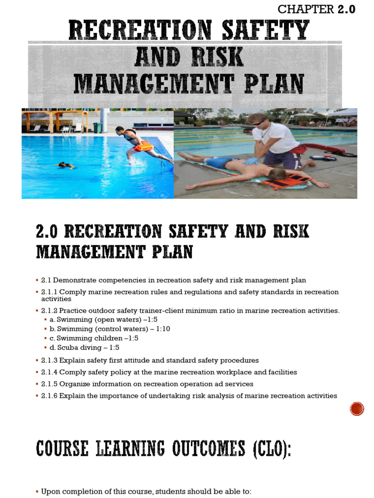 Topic 2 Marine Recreational Safety and Risk Management Plan Marine | PDF