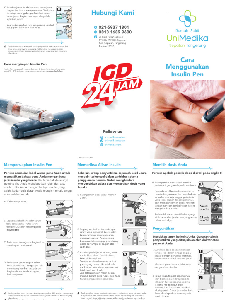 Leaflet-Penggunaan Insulin-Rv3 | PDF
