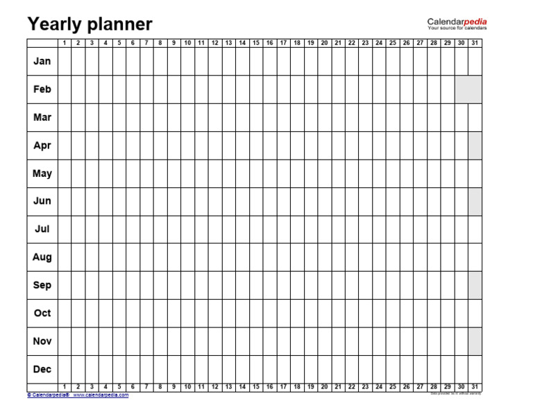Yearly Calendar Planner 2023 | PDF