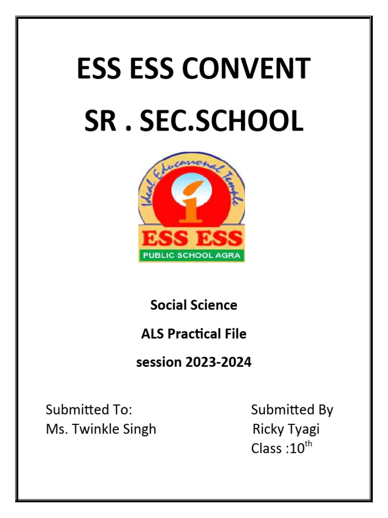 Ess Ess Convent Front Page | PDF