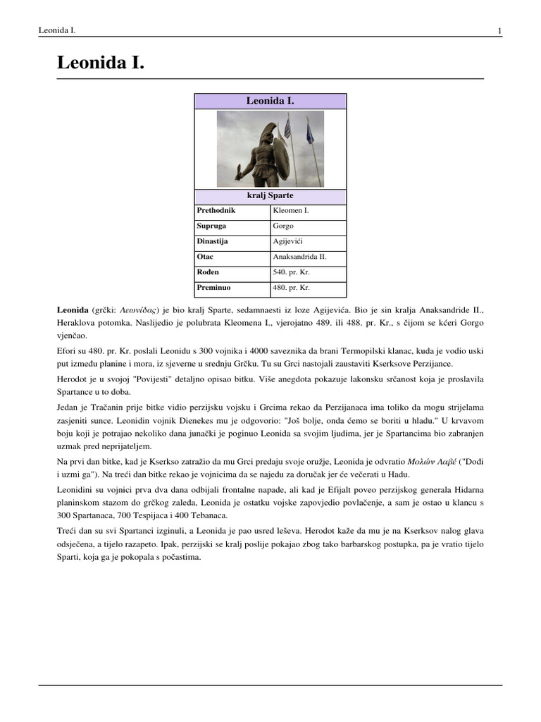 Leonida I. | PDF