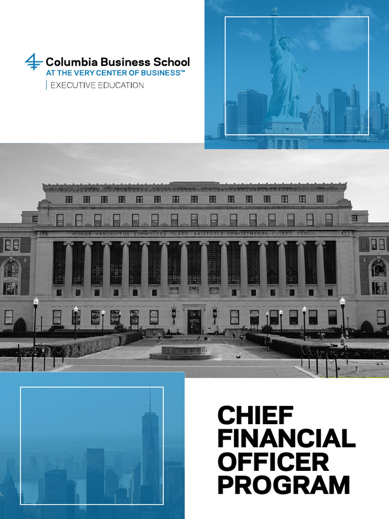 Chief Financial Officer Program Brochure | PDF | Chief Financial ...