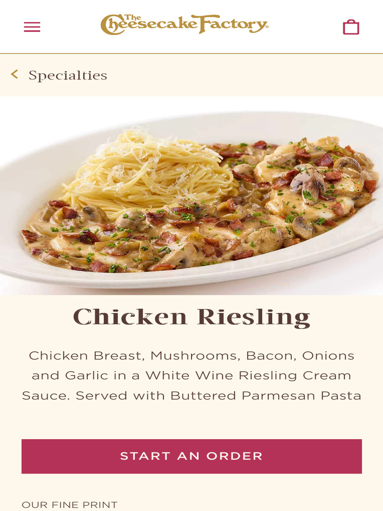 Browse our Menu Items The Cheesecake Factory | PDF