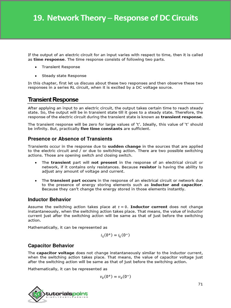 Network Theory Tutorial PDF Free | PDF