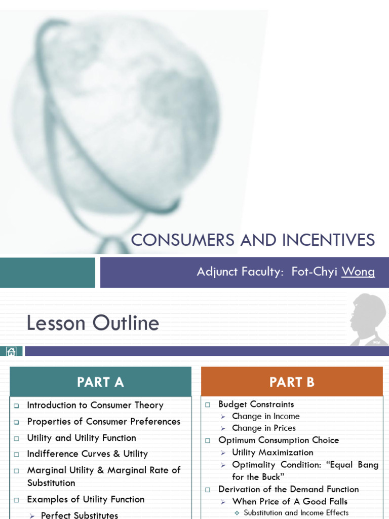 Consumers and Incentives - Part B | PDF