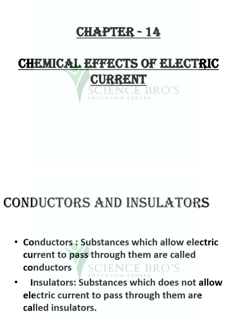 Ch14 Ecppt Chemical Effects of Electric Current | PDF