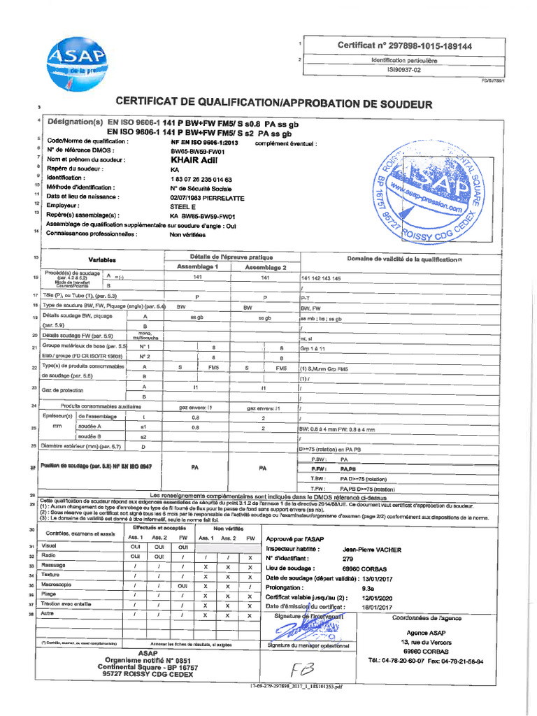 Certificat-de-qualification-soudeur | PDF