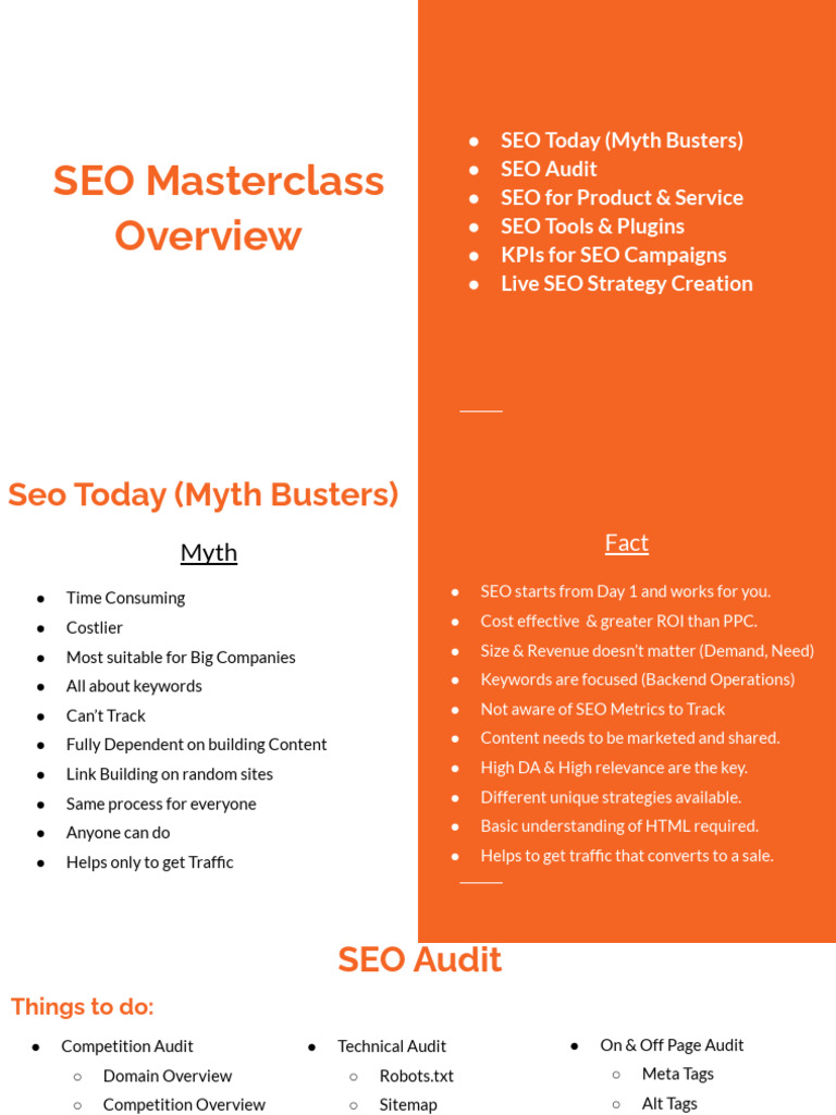 SEO Masterclass: Strategies & Tools | PDF