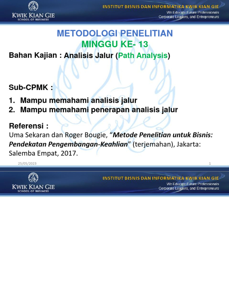 Materi Metlit Minggu 13 | PDF