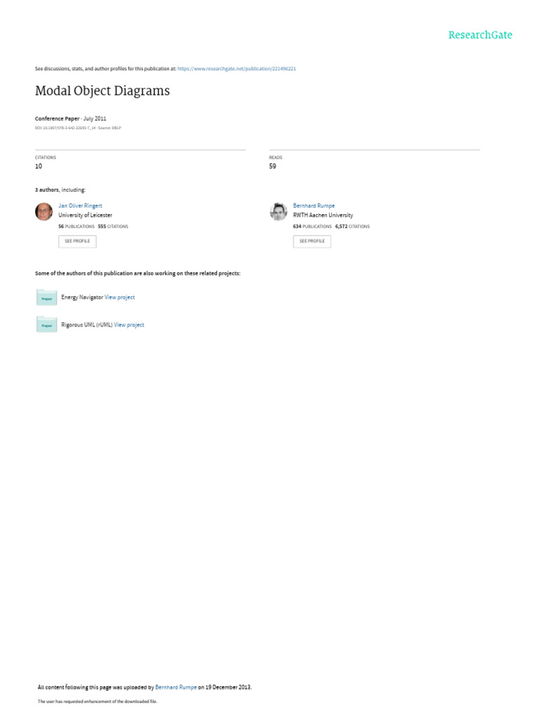 Modal Object Diagrams | PDF