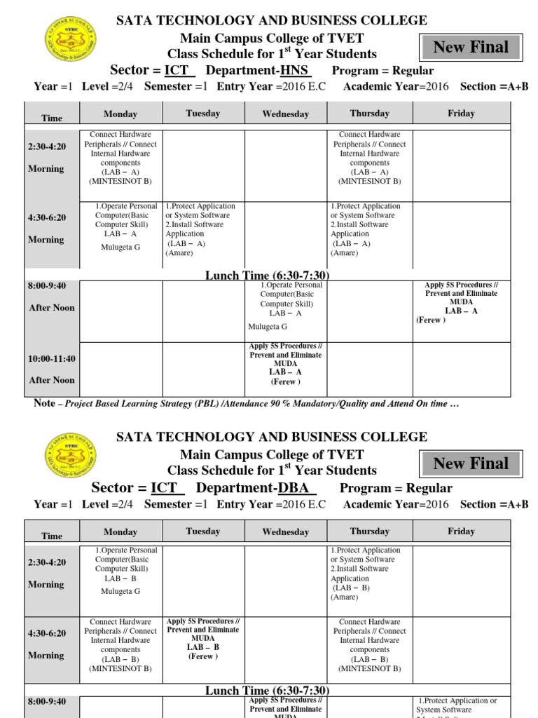 2016 Entry HNS, DBA, SOS and Lib SC. | PDF