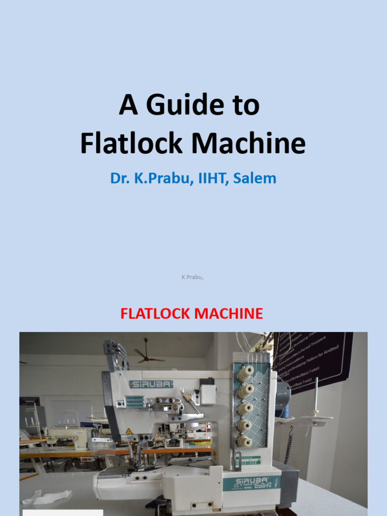 Flatlock Machine Parts and Diagram Guide | PDF