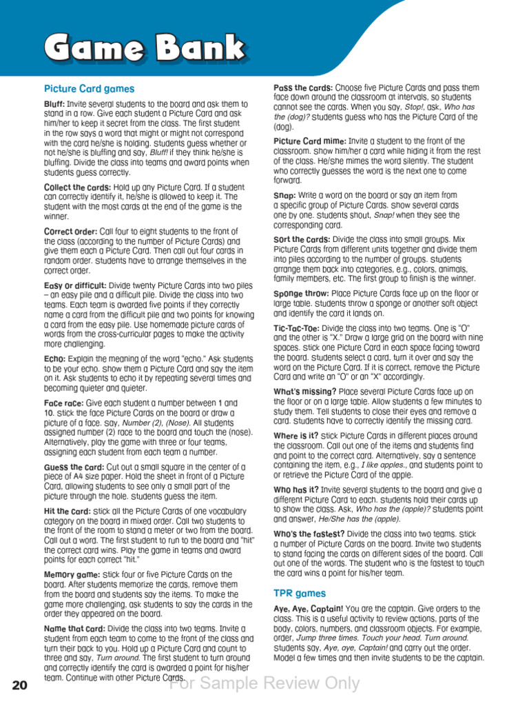 Game Bank Page 1 | PDF