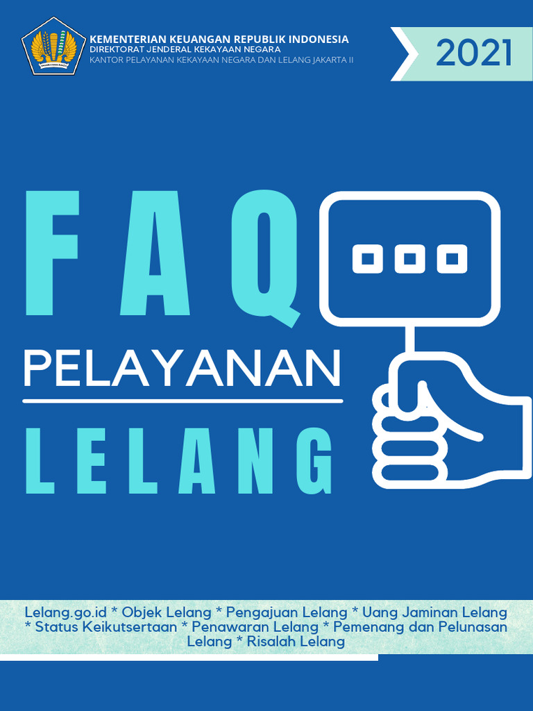 FAQ Lelang di Lelang.go.id | PDF