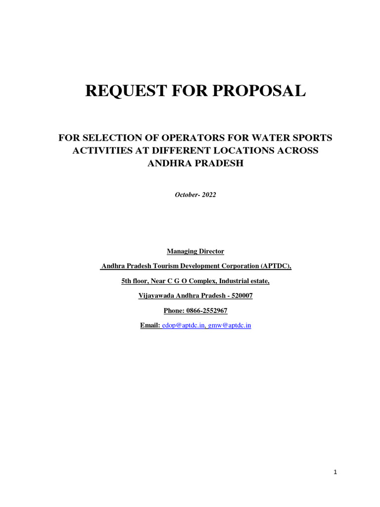 Fetch | PDF | Request For Proposal | Business