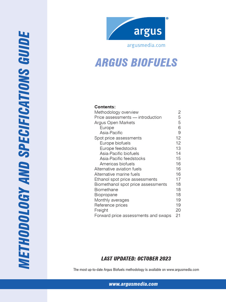 Argus Biofuels | PDF | Market (Economics) | Fuel Oil