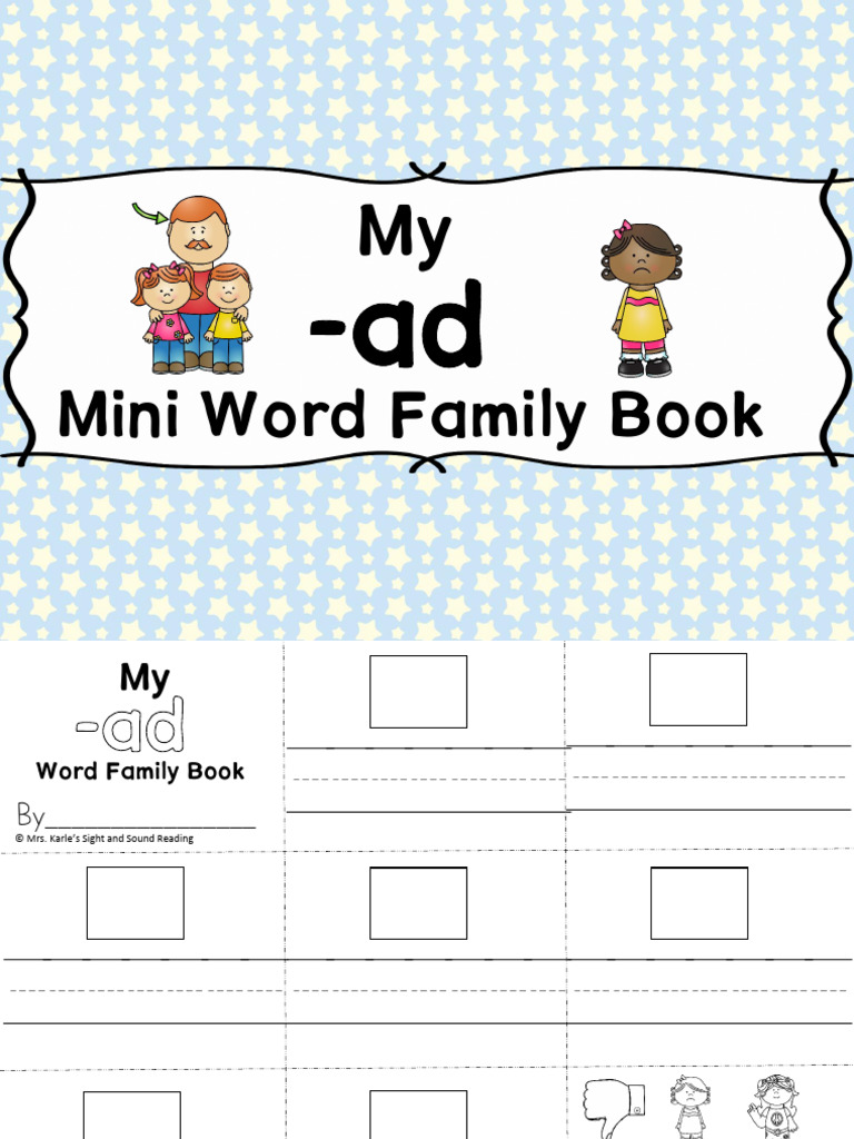 Ad Word Family CVC Worksheets | PDF